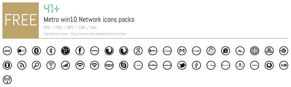 +41 Metro win10 Network Icons Packs Free Downloads - OnlineWebFonts.COM