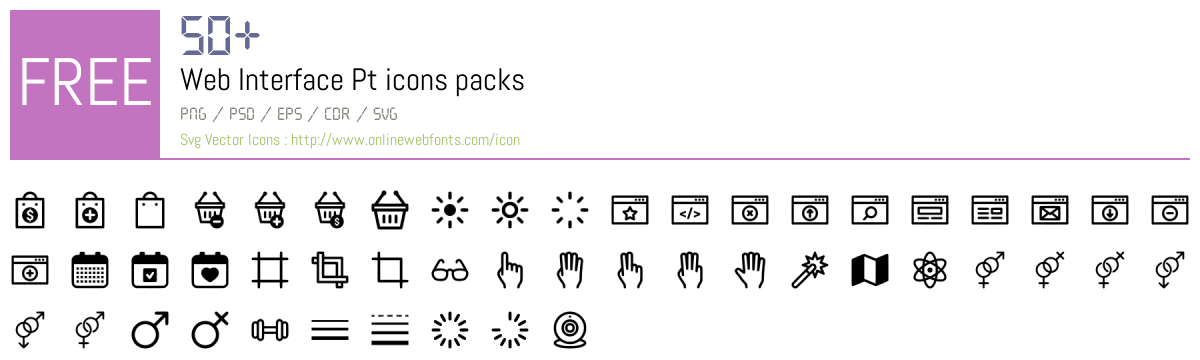 +50 Web Interface Pt Icons Packs Free Downloads - OnlineWebFonts.COM