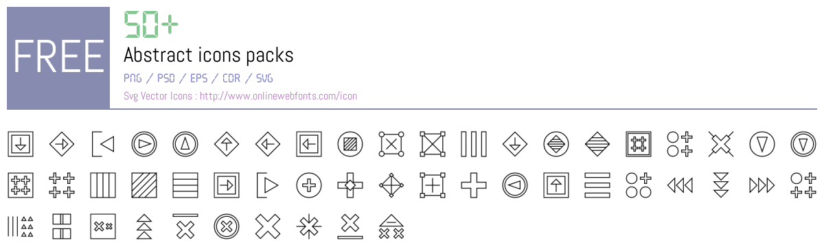 +50 Abstract Icons Packs Free Downloads - OnlineWebFonts.COM