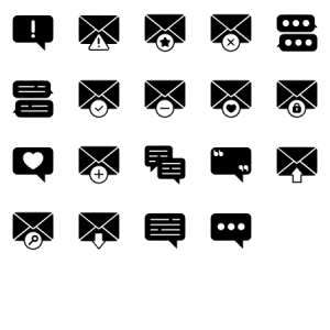+7 Windows Messaging Icons Packs Free Downloads - OnlineWebFonts.COM