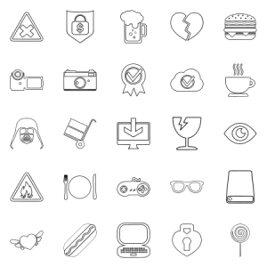 +40 Random Outline Icons Packs Free Downloads - OnlineWebFonts.COM