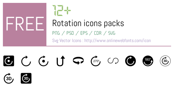 +12 Rotation Icons Packs Free Downloads - OnlineWebFonts.COM
