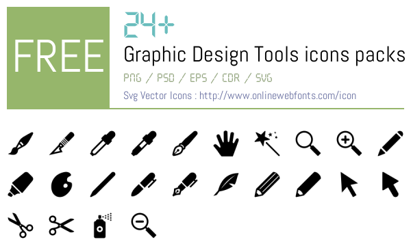 +24 Graphic Design Tools Icons Packs Free Downloads - OnlineWebFonts.COM