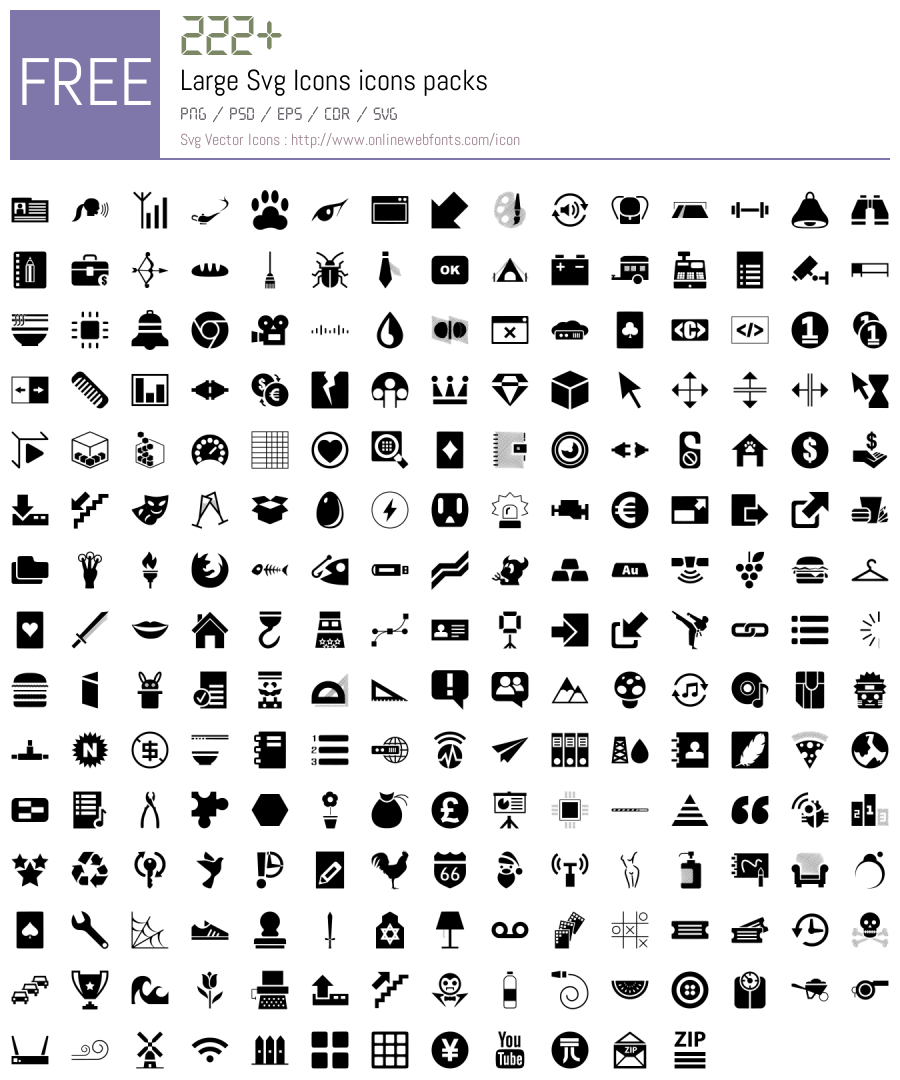 +223 Large Svg Icons Icons Packs Free Downloads - OnlineWebFonts.COM