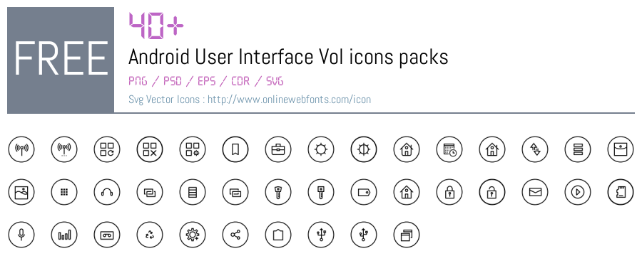 +40 Android User Interface Vol Icons Packs Free Downloads ...