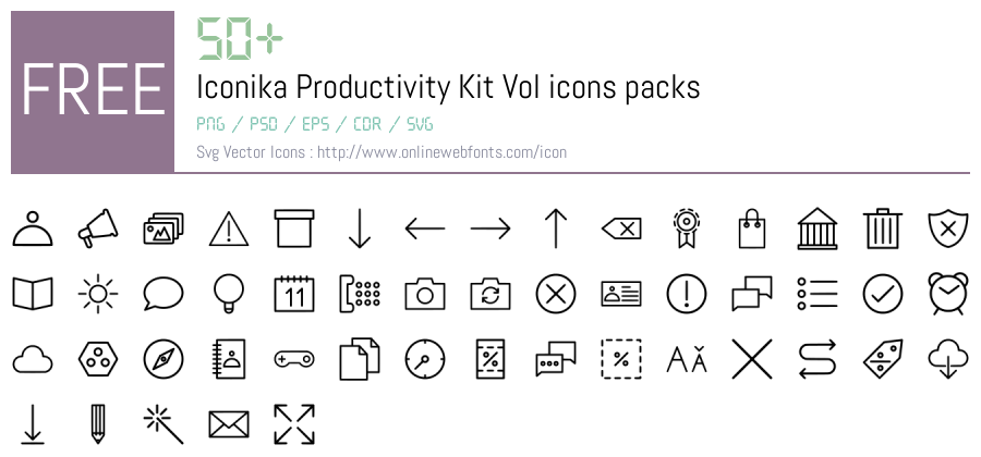 +50 Iconika Productivity Kit Vol Icons Packs Free Downloads ...
