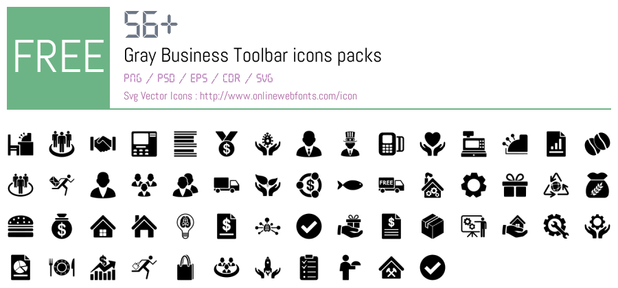 +56 Gray Business Toolbar Icons Packs Free Downloads - OnlineWebFonts.COM