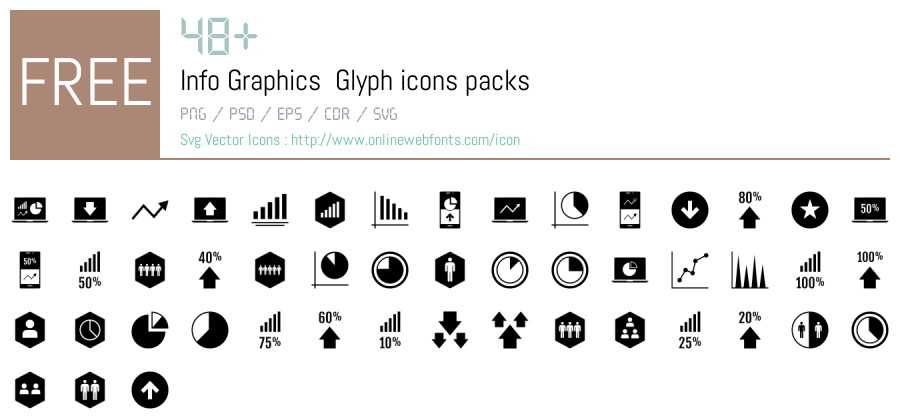 +48 Info Graphics Glyph Icons Packs Free Downloads - OnlineWebFonts.COM