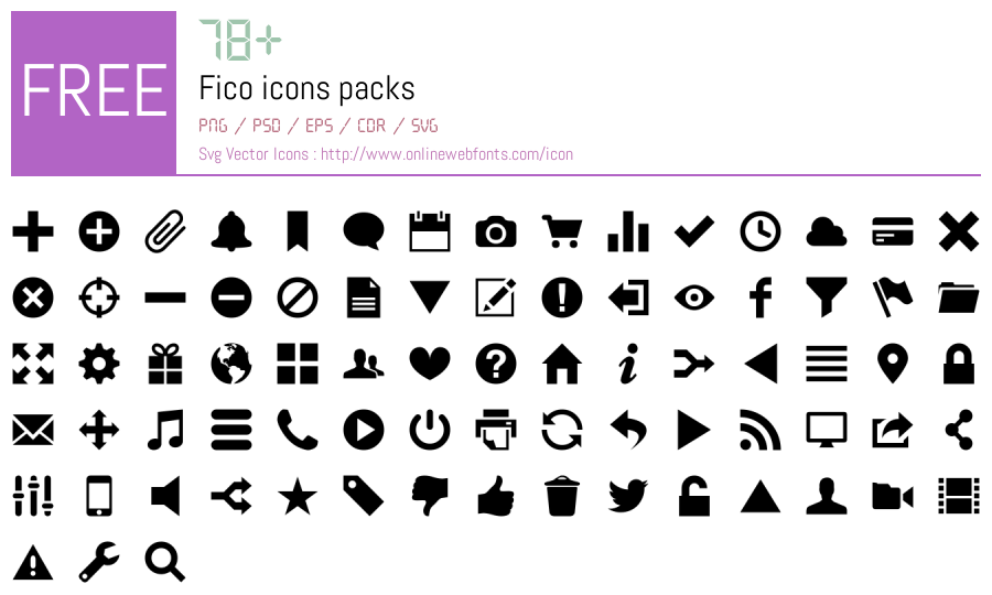 +78 Fico Icons Packs Free Downloads - OnlineWebFonts.COM