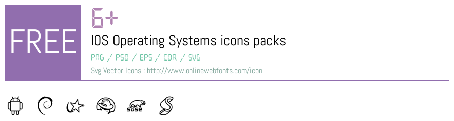 +6 IOS Operating Systems Icons Packs Free Downloads - OnlineWebFonts.COM