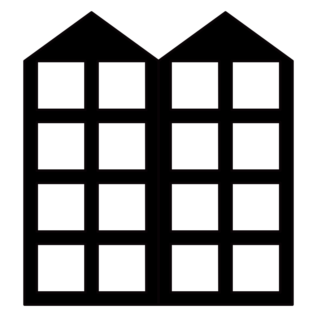 Two Buildings With Many Windows Svg Png Icon Free Download (#66621 ...